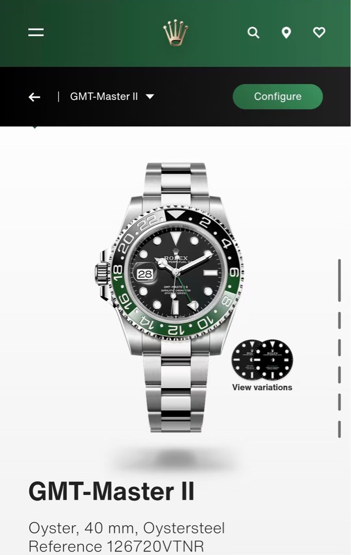 Rolex GMT SPRITE, Luxury, Watches on Carousell