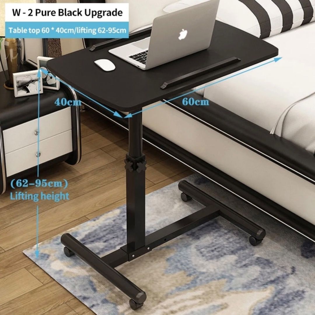 Rotatable Tabletop Bedside Table | 360 Rotating Bedroom Side Table | Height Adjustable Bed Side ...