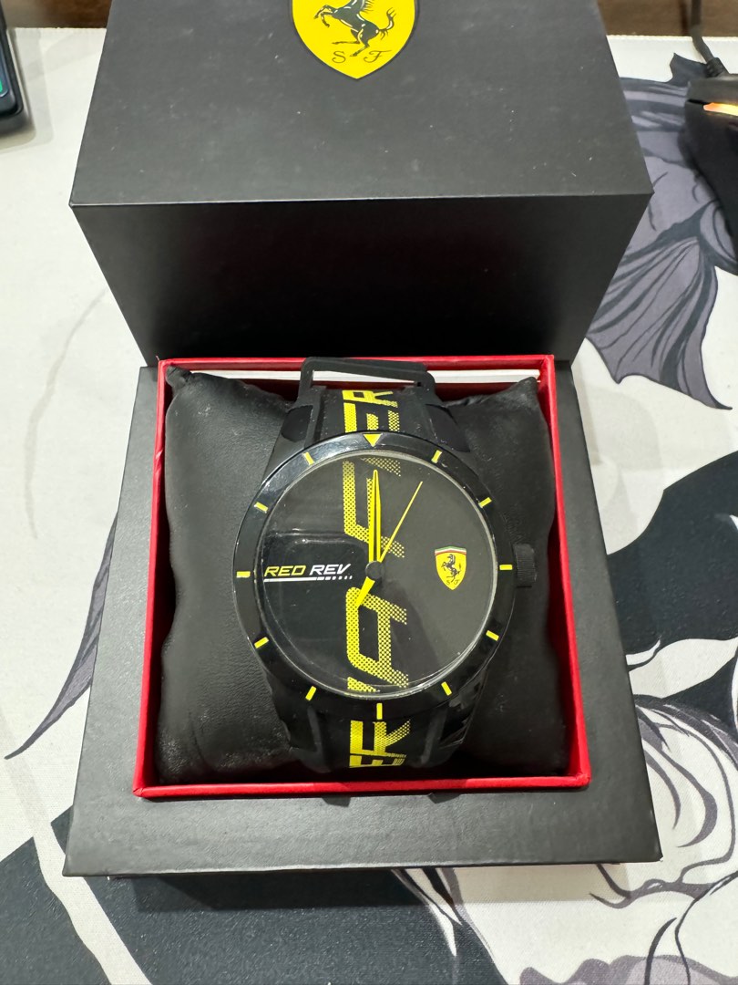 Scuderia Ferrari Men’s Watch, Luxury, Watches on Carousell