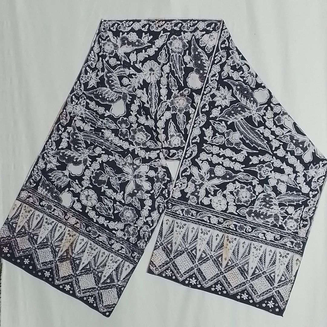 Selendang Batik Tulis Lawas Panjang 225 cm. Bantul, Yogyakarta. ± 35 ...