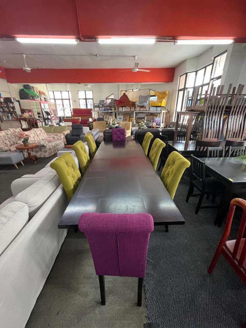 SET DINING TABLE 8 PAX, Furniture & Home Living, Furniture, Tables ...