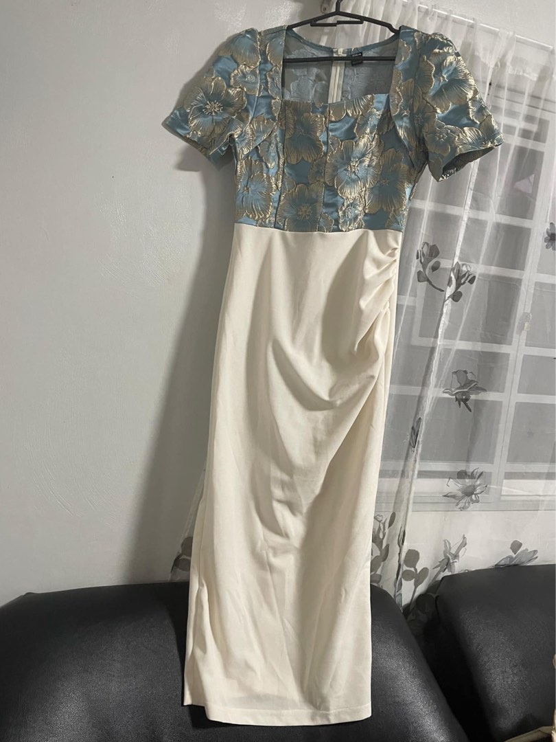 shein-formal dress/modern filipiniana style, Women's Fashion, Dresses ...
