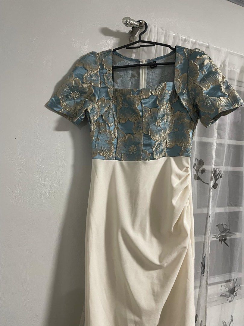 shein-formal dress/modern filipiniana style, Women's Fashion, Dresses ...