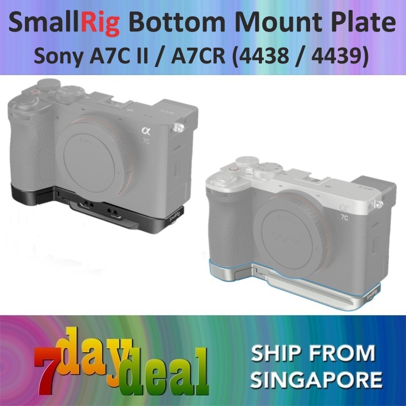 SmallRig Bottom Mount Plate Black (4438) / Silver (4439) for Sony A7C ...