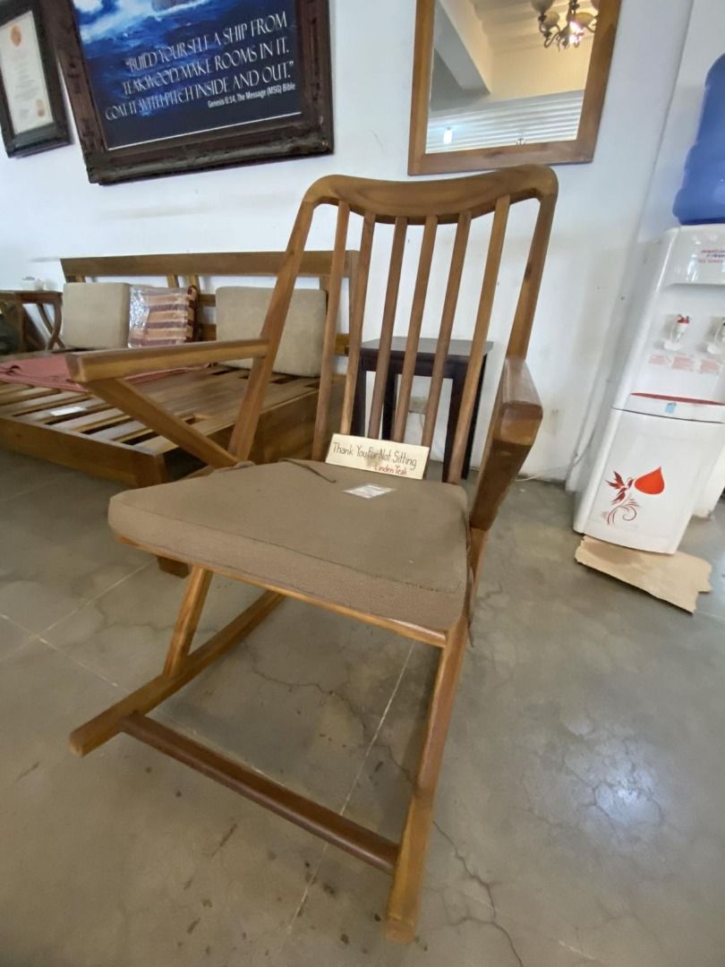 Solid Teak Wood Rocking Chair Better Than Mahogany,Narra,Tanguile ...