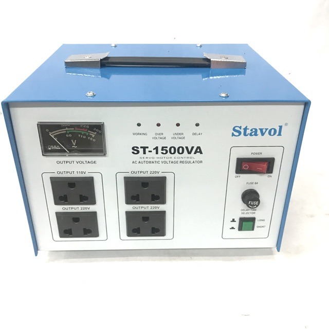 STAVOL AVR ST 1500VA 1500 WATTS SERVO MOTOR W/ TIME DELAY, Commercial ...