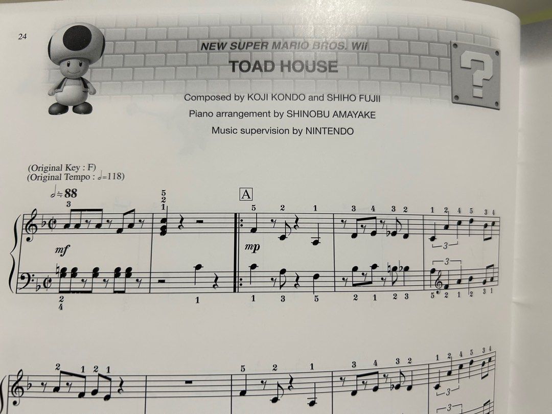 Super Mario Bros. Simplified Piano Solo, 興趣及遊戲, 音樂、樂器 & 配件, 音樂與媒體 - 樂譜 ...