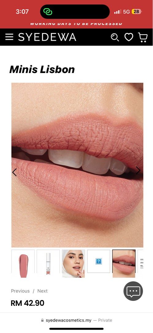 Syedewa Lisbon (Nude Collection) Minis, Beauty & Personal Care, Face ...