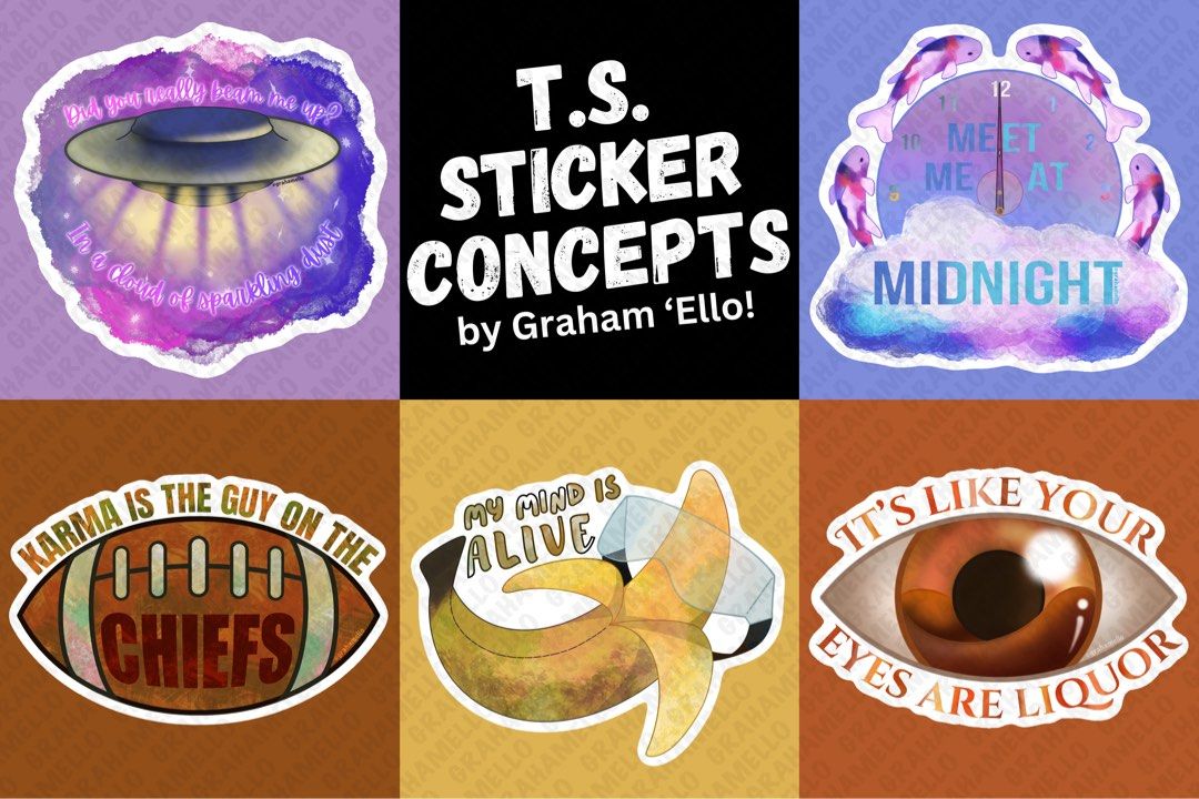 Taylor Swift Stickers, Hobbies & Toys, Stationary & Craft, Art & Prints ...