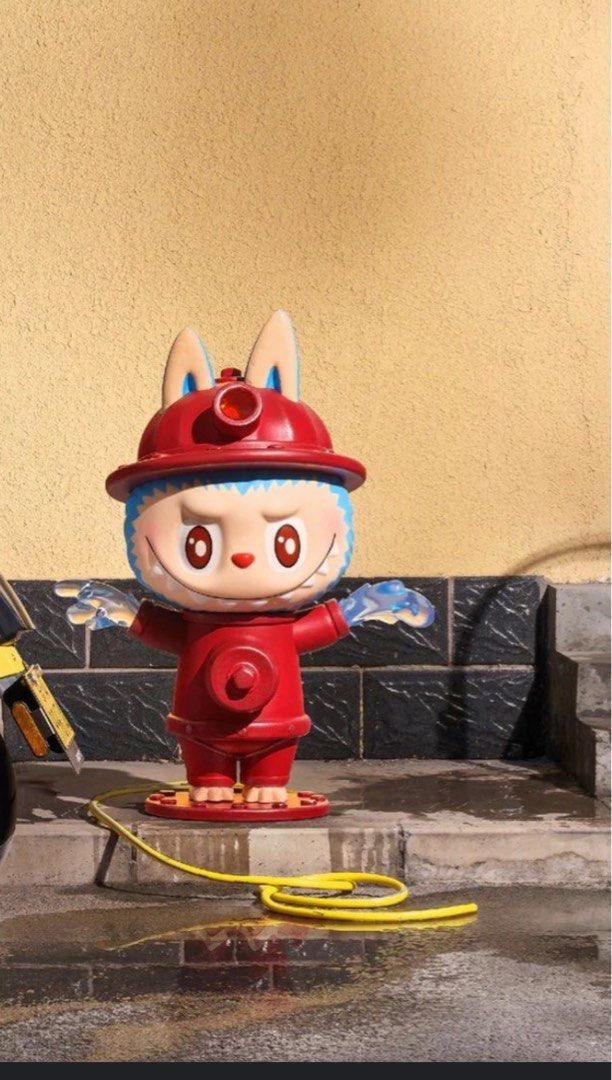 The Monsters Labubu Almost Hidden- Fire Hydrant, Hobbies & Toys, Toys ...