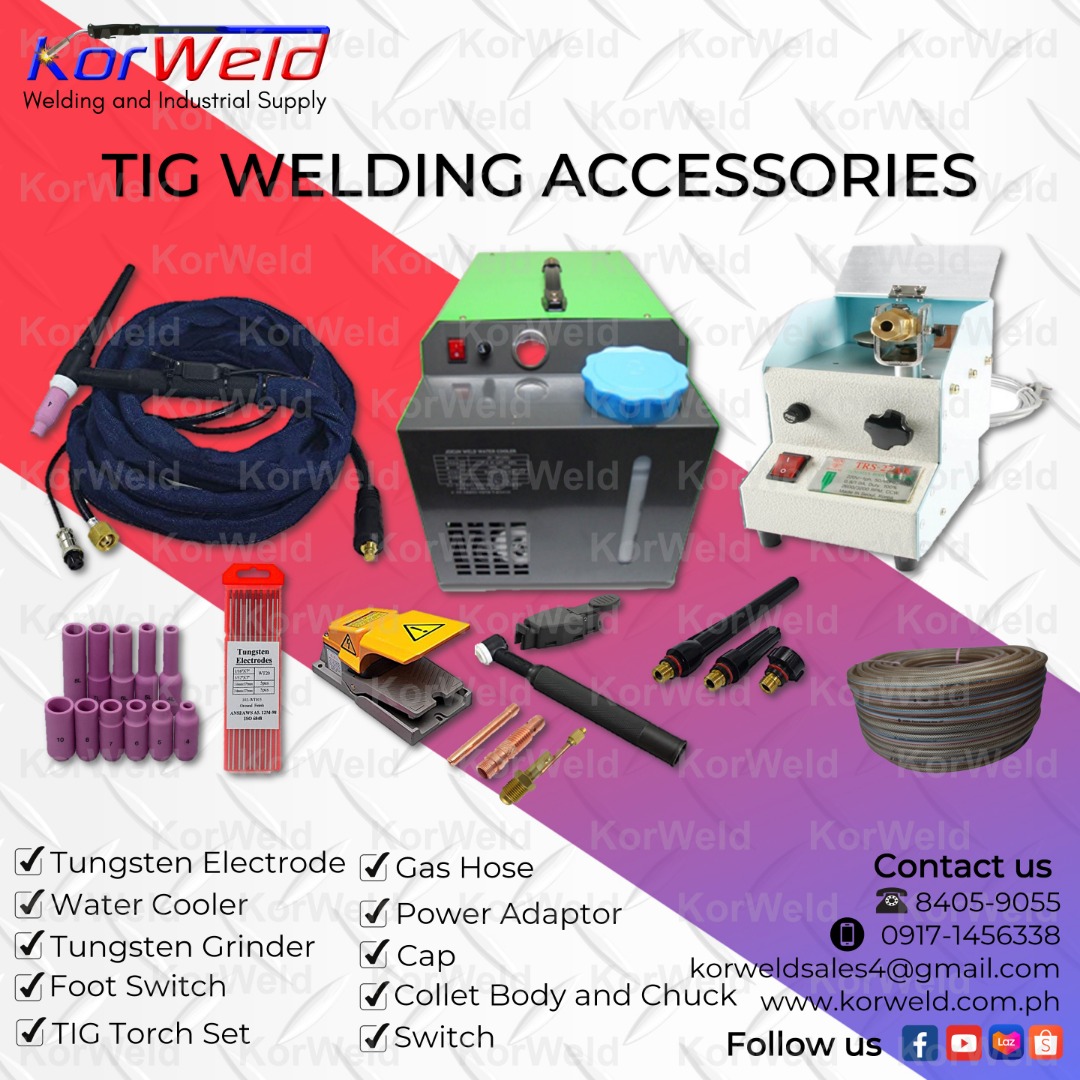 TIG Welding Accessories - Tungsten, Collet Body and Chuck, Back Cap ...
