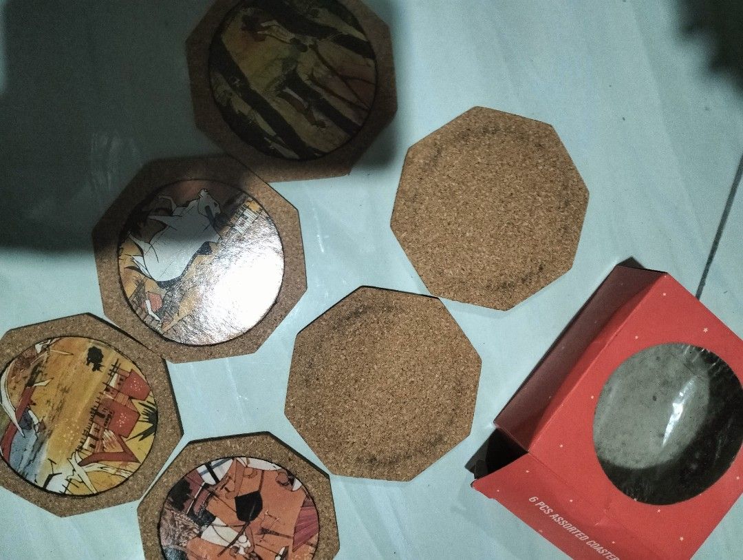 Vintage deco - lapik cawan / gelas, Hobbies & Toys, Collectibles ...