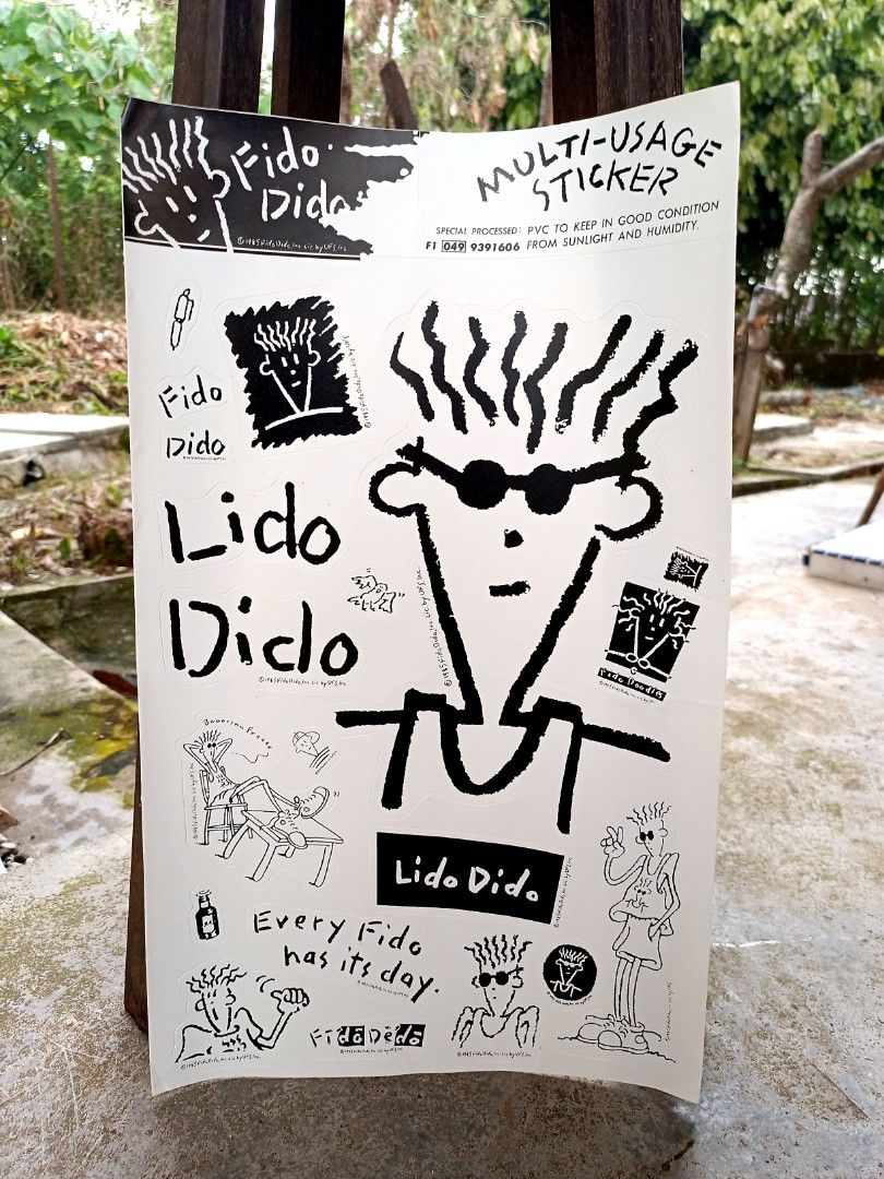 Vintage Sticker Fido Dido, Furniture & Home Living, Home Decor, Wall ...