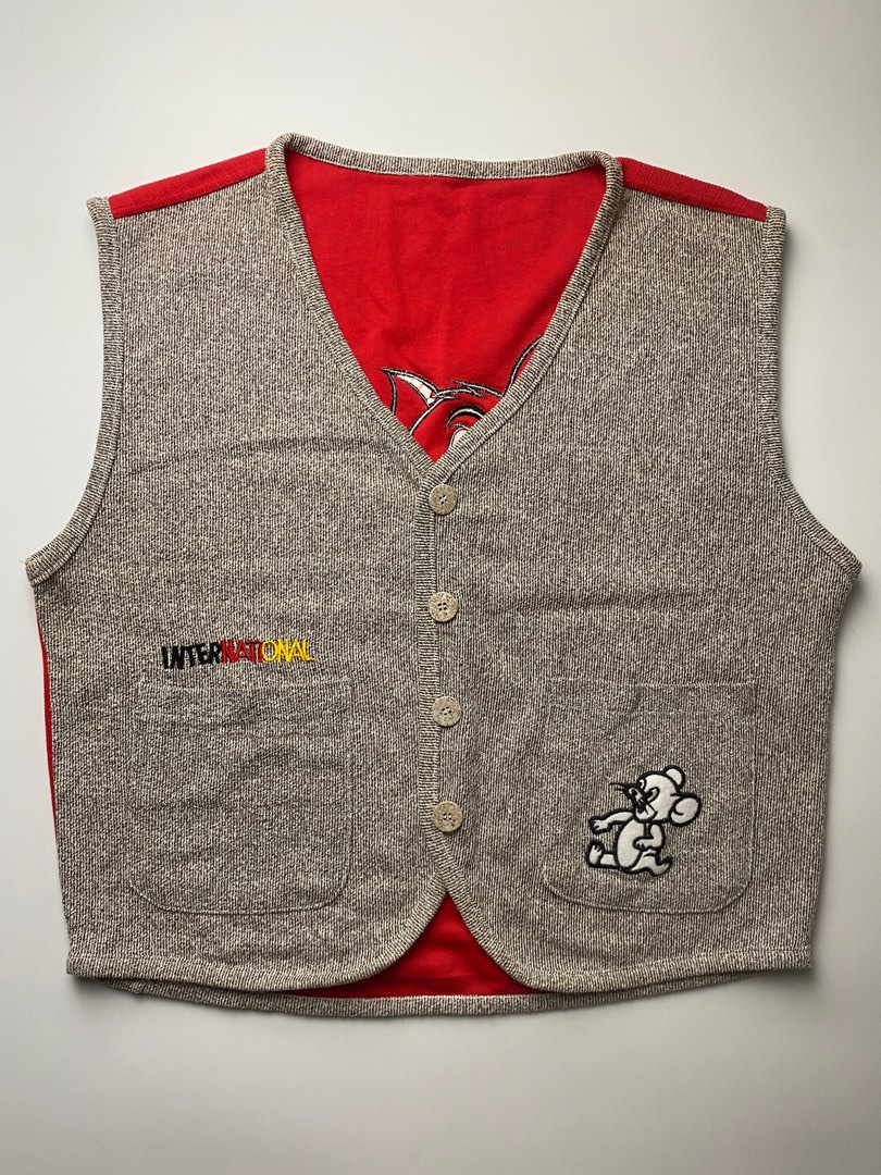 Vintage Tom & Jerry Vest, Men's Fashion, Tops & Sets, Vests on Carousell