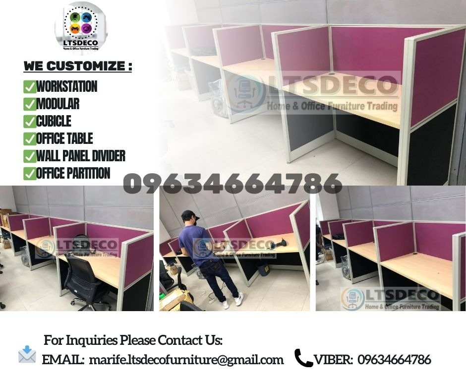 workstation modular office partition linear cubicle furnitures ...