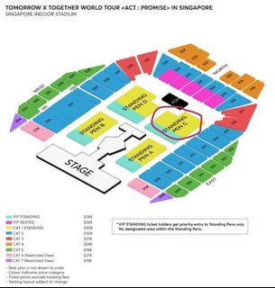 TOMORROW X TOGETHER (TXT) CAT1 STANDING PEN C CONCERT TICKETS, Tickets ...