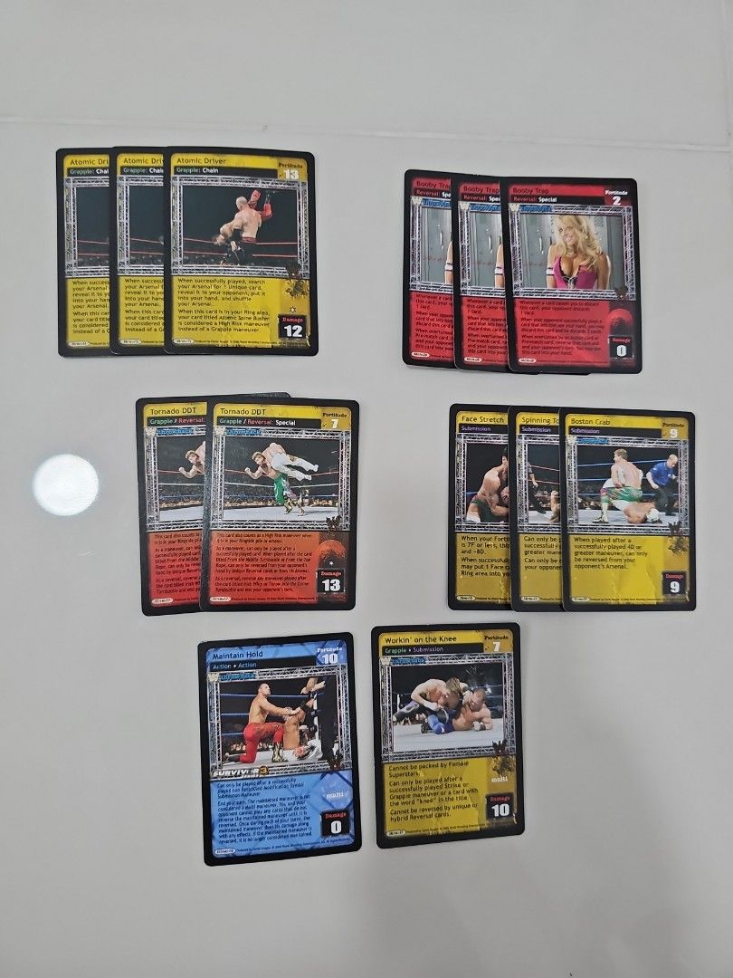 WWE WWF Raw Deal Cards - Deck Building Cards, Hobbies & Toys, Toys ...