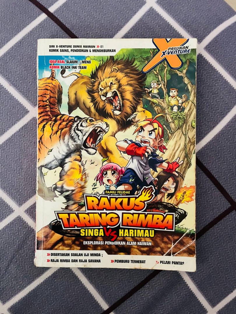 X-Venture Dunia Haiwan: Rakus Taring Rimba Singa Vs Harimau, Hobbies & Toys, Books & Magazines ...