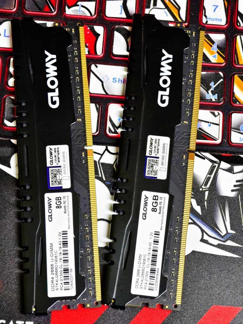 16GB (8GB X2) GLOWAY 2666MHZ XMP KIT DDR4 MEMORY DESKTOP RAM, Computers ...