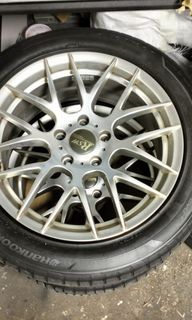 Original Enkei AP racing rims & tyres, Car Accessories, Tyres & Rims on ...