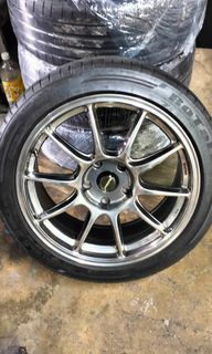 Original Enkei AP racing rims & tyres, Car Accessories, Tyres & Rims on ...