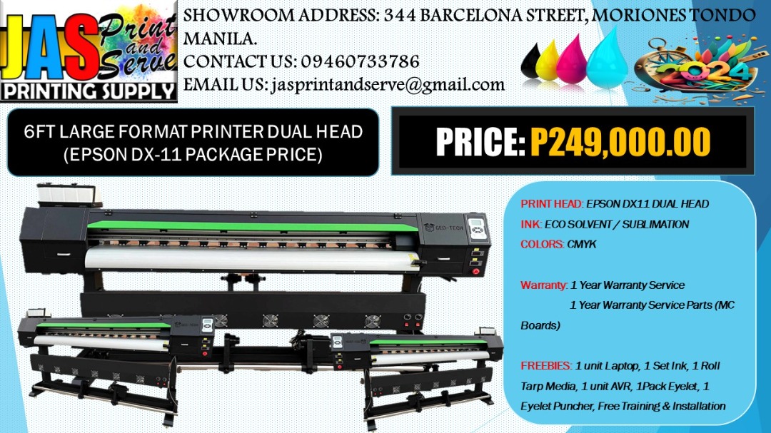 6ft Stickers Printer Machine/ Eco-Solvent Printer Machine/Sublimation ...