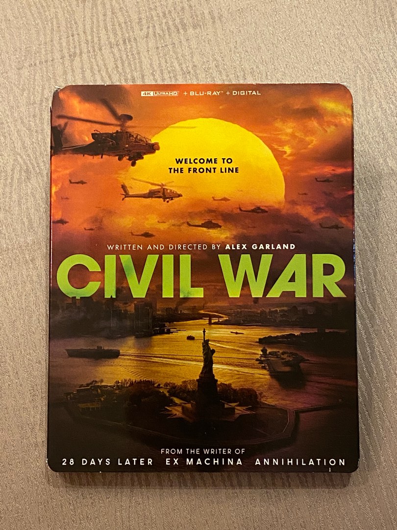 [美版][冇中字] Civil War A24 藍光碟 4K UHD Bluray Blu Blue Ray, 興趣及遊戲, 音樂、樂器 ...