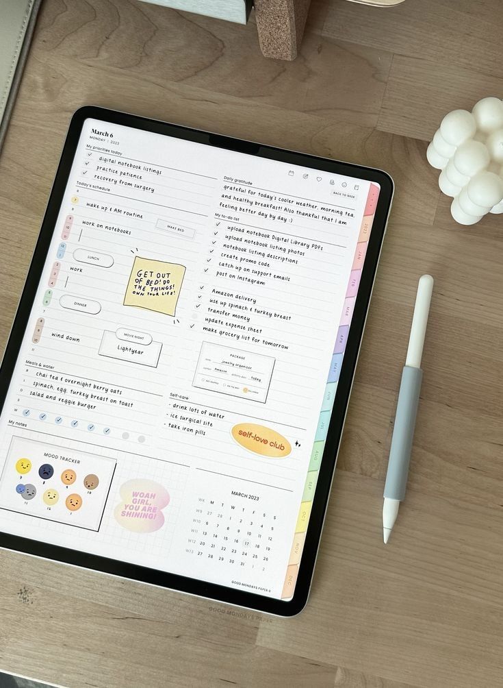 Aesthetic goodnotes templates, Announcements on Carousell