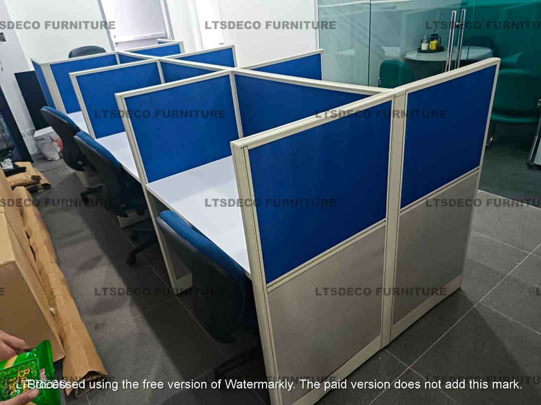 affordable workstation office partition furniture full fabric finish ...
