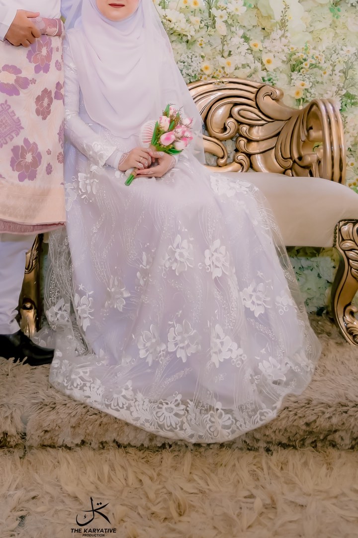 Akad Nikah White Dress Hijabista, Women's Fashion, Dresses & Sets ...