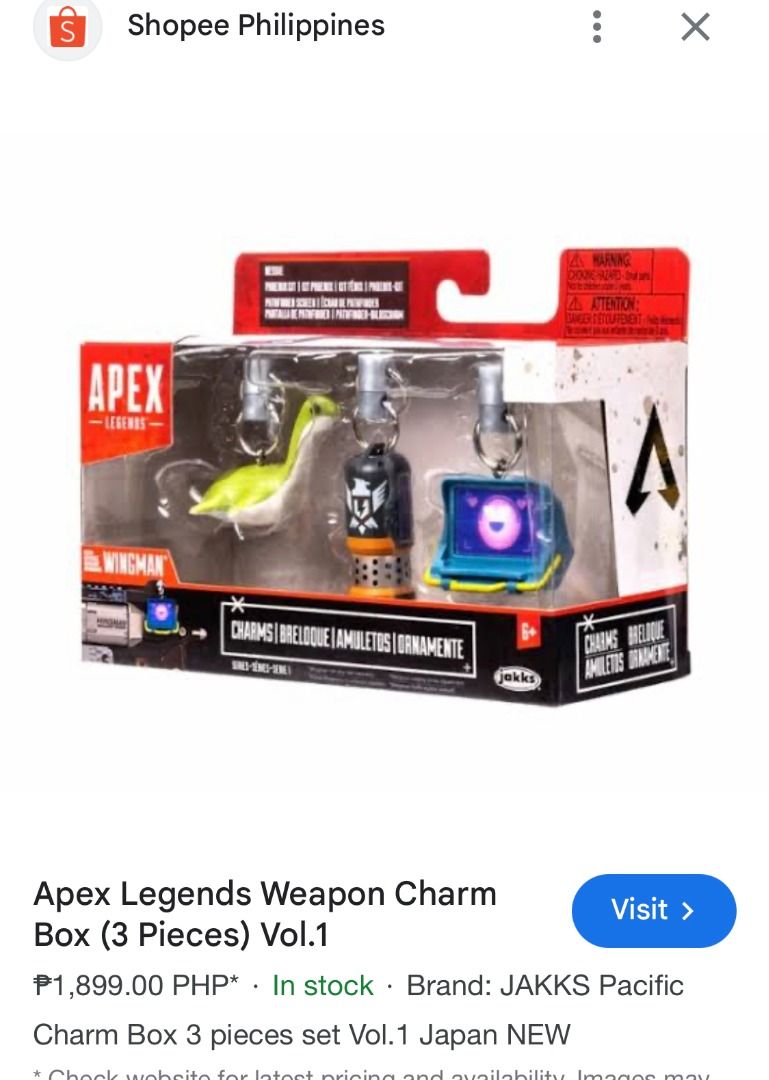 Apex Legends Weapons keychain / charm 3 set - Official game merch japan ...