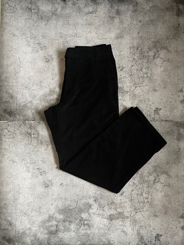 Armani Textured Black Slack Pants, Men's Fashion, Bottoms, Trousers on ...