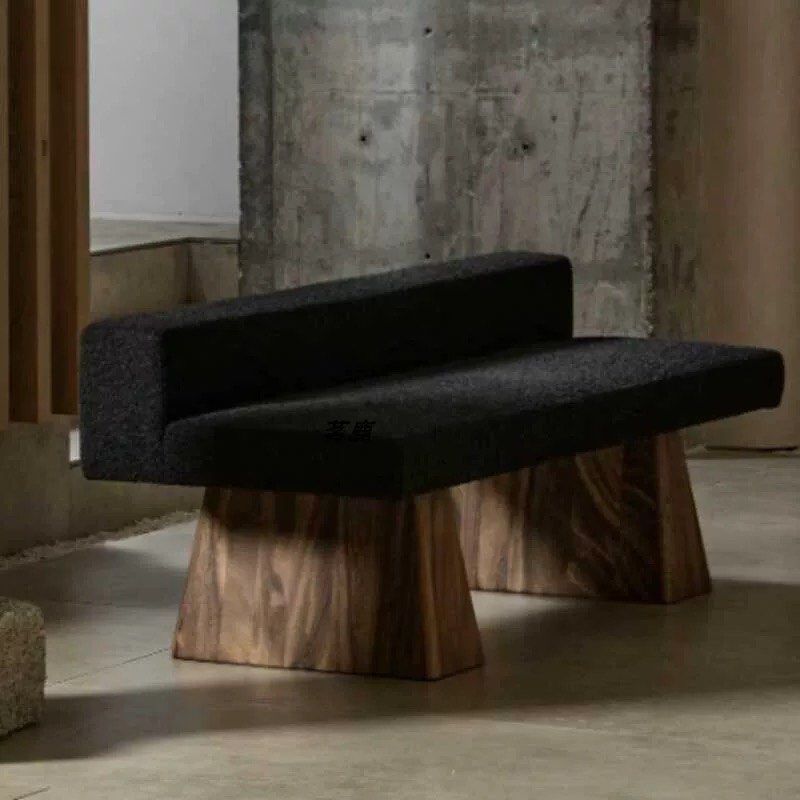 BEVEL Modern Boucle Bench, Furniture & Home Living, Furniture, Chairs ...