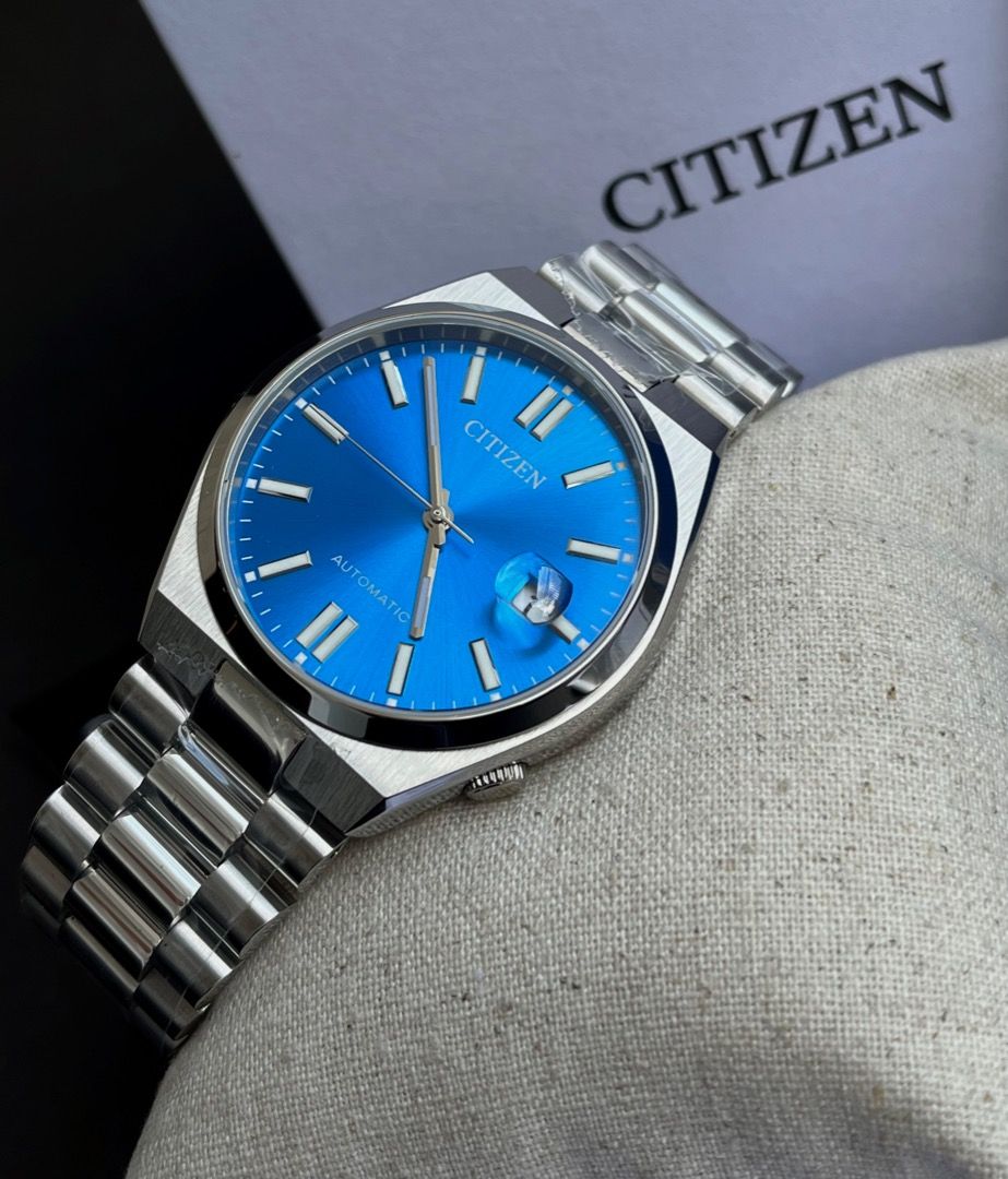 BNEW AUTHENTIC! Citizen x Pantone Watch NJ0158-89L Tsuyosa Glowing Blue ...
