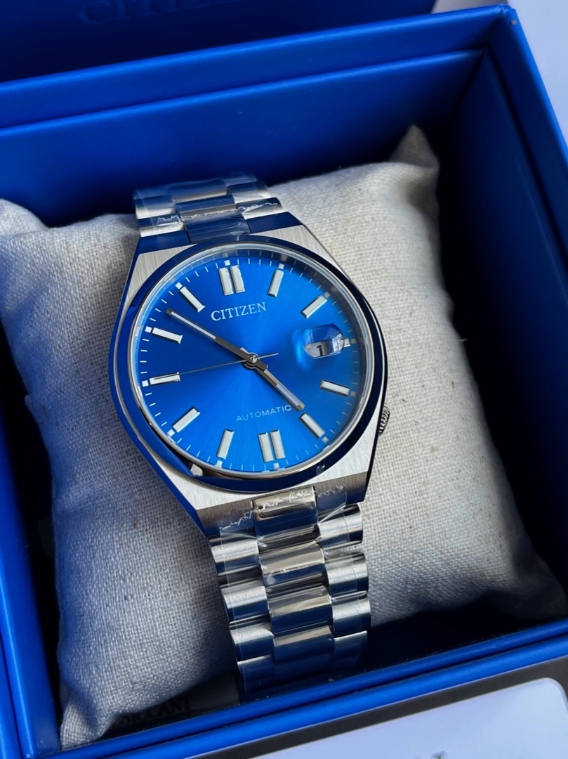 BNEW AUTHENTIC! Citizen x Pantone Watch NJ0158-89L Tsuyosa Glowing Blue ...