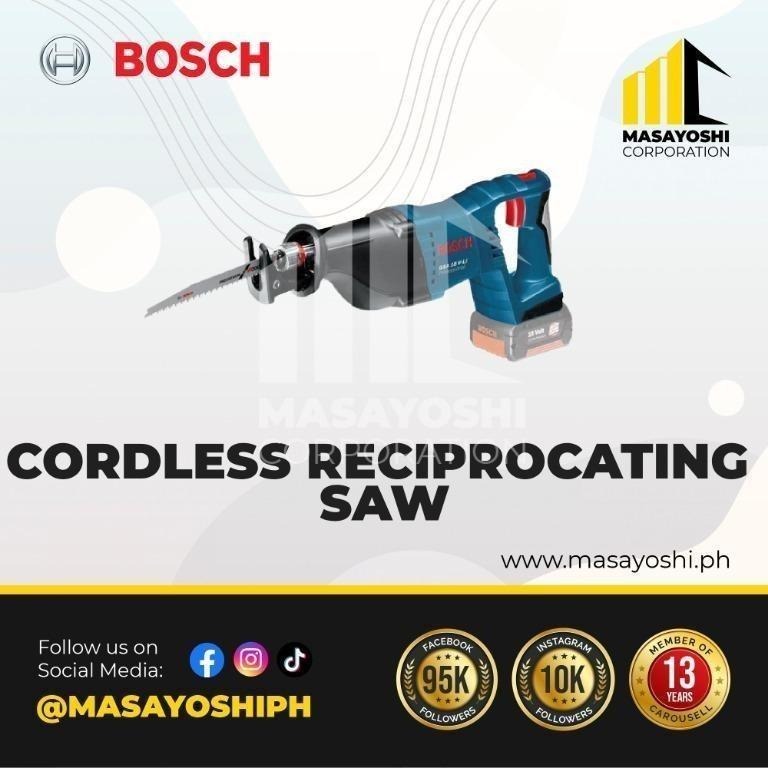 Bosch GSA 18 V Li SOLO Cordless Reciprocating Saw (Bare Tool) | Saw ...