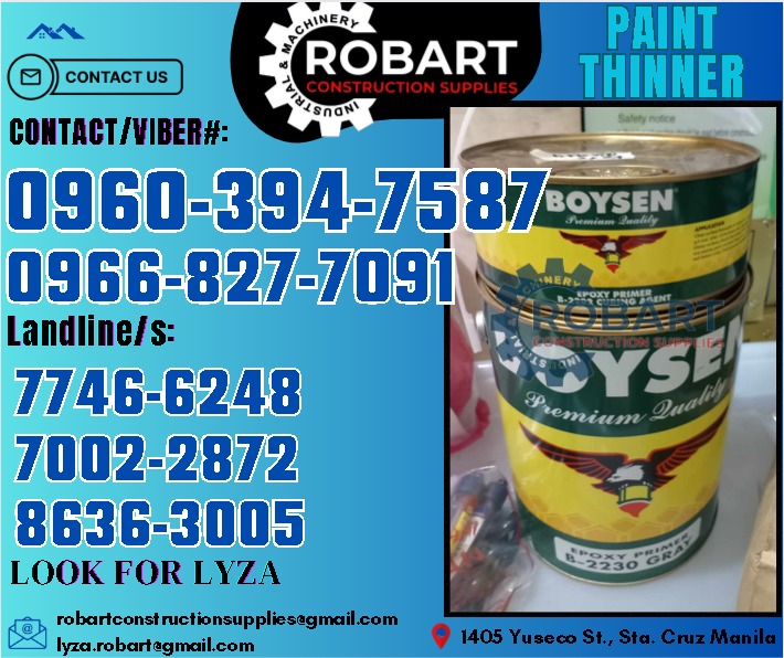 Boysen Paint Thinner, Commercial & Industrial, Construction Tools ...