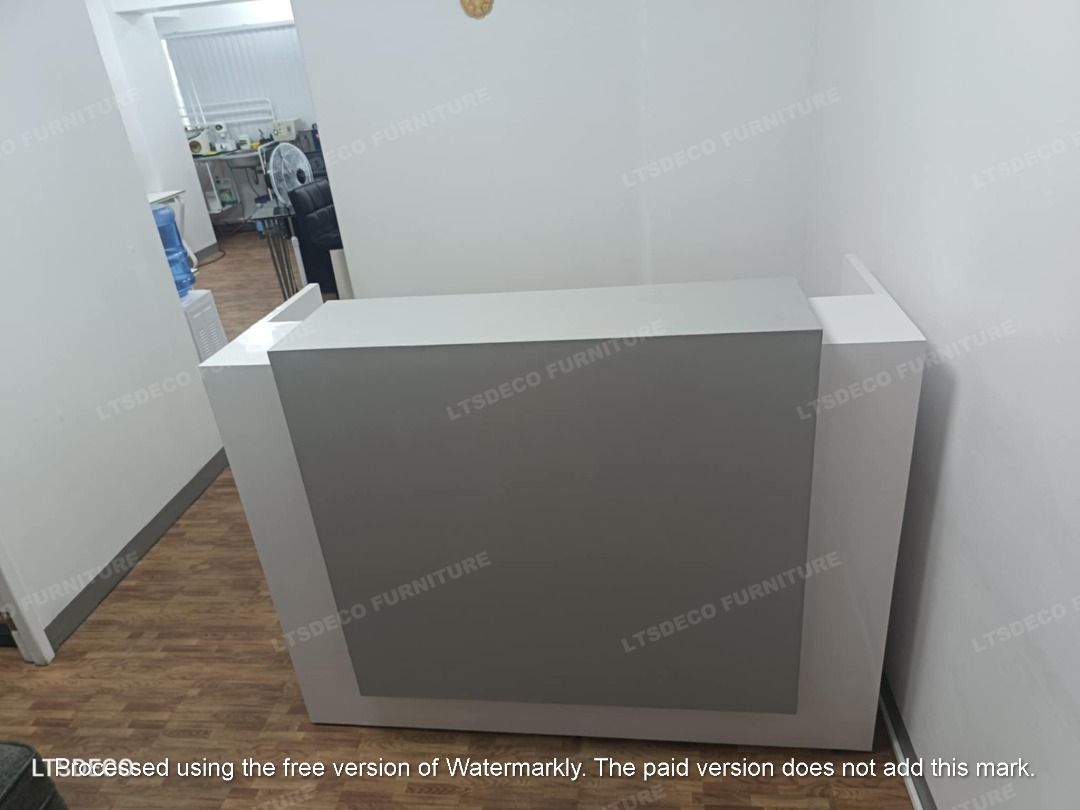 brand new reception counter table | office furniture and partition ...