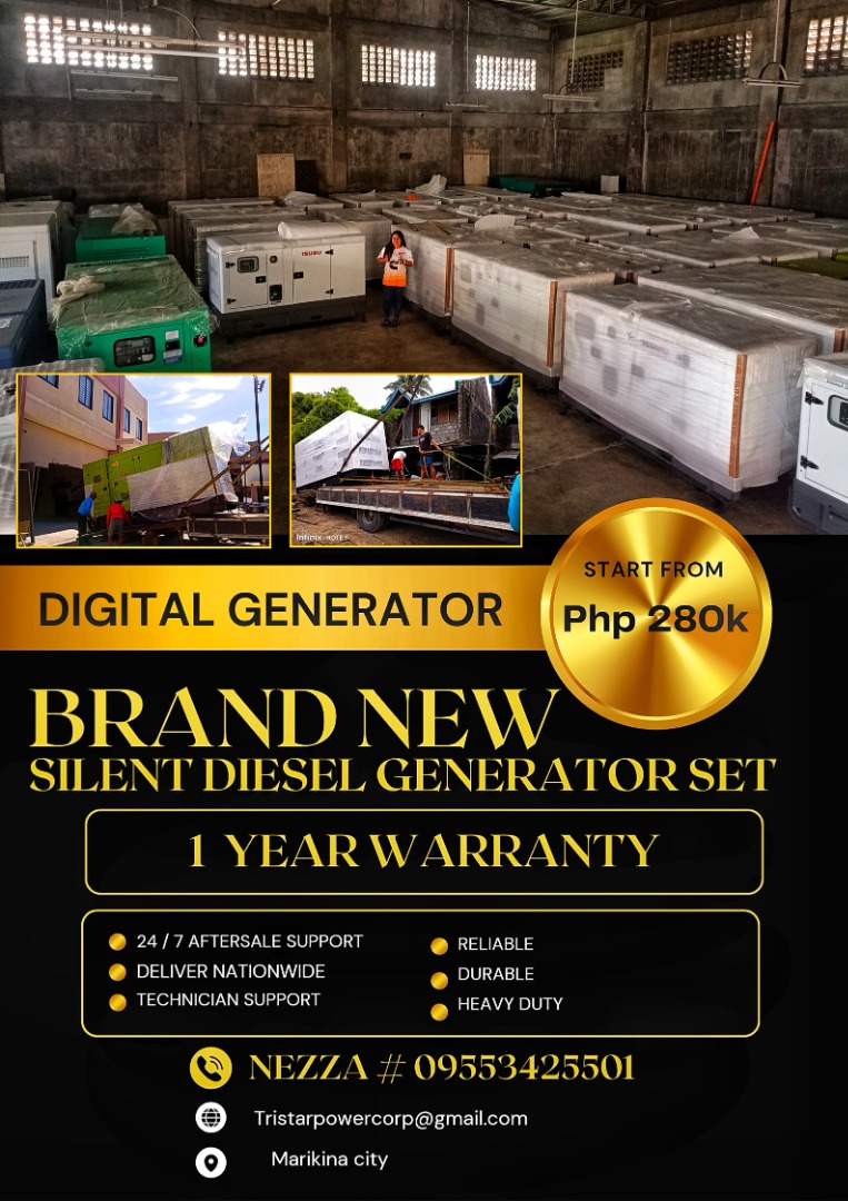 BRAND NEW SILENT DIESEL GENERATOR SET, Commercial & Industrial ...