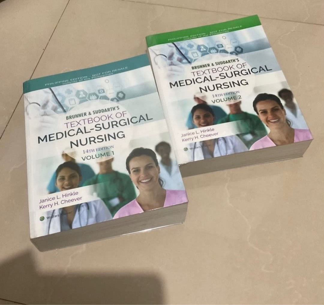 Brunner & Suddarth’s Textbook of Medical Surgical Nursing Vol. 1 & 2, Hobbies & Toys, Books ...