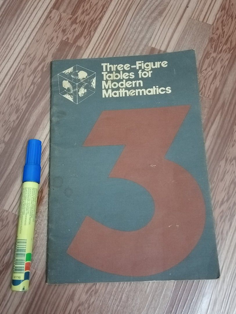 Buku Three-figure Tables for modern Mathematics 1974 Printed by M&A ...