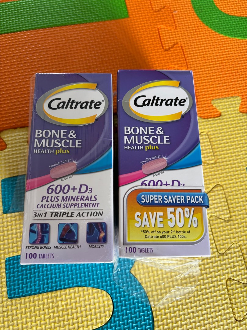 CALTRATE Bone and Muscle Health Plus Triple Action Calcium + Vitamin D ...