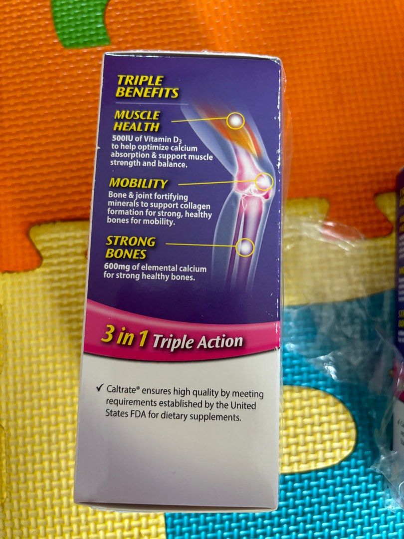 CALTRATE Bone and Muscle Health Plus Triple Action Calcium + Vitamin D ...