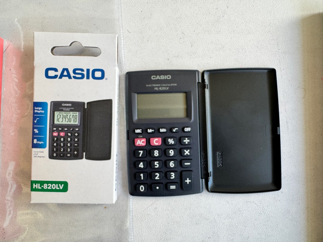 CASIO Portable/Pocket Calculator HL-820LV, Computers & Tech, Office ...