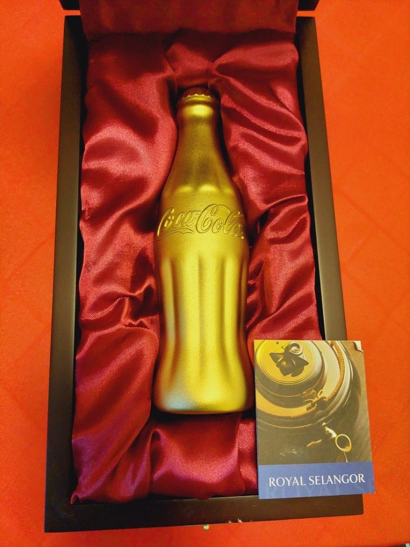 Coca cola- Gold Royal Selangor Bottle, Everything Else, Others on Carousell