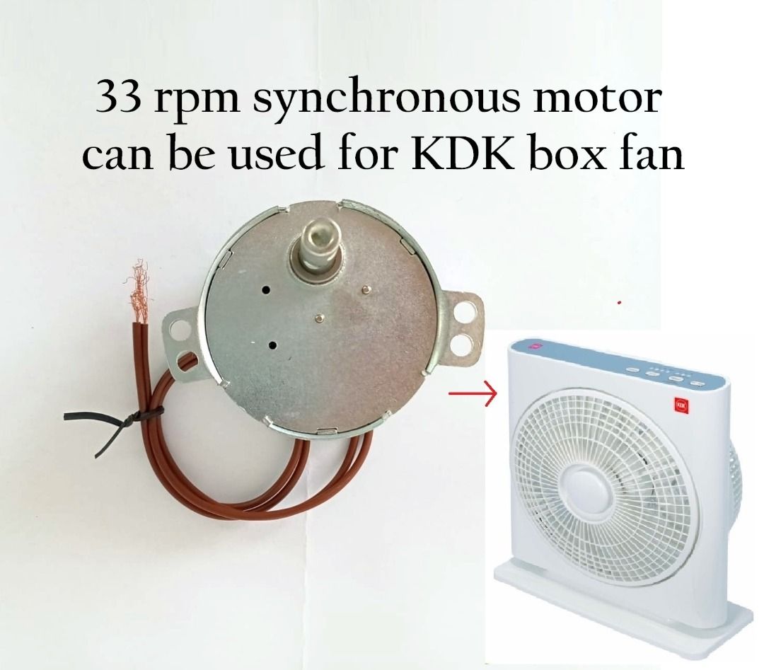 Compatible synchronous / Oscillating Motor for KDK box fans only ...
