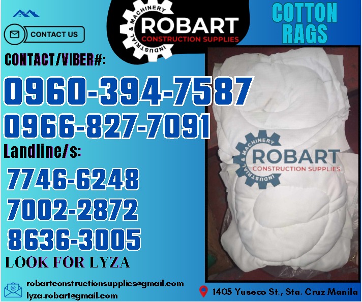 Cotton Rags 2ply Rectangular, Commercial & Industrial, Construction ...