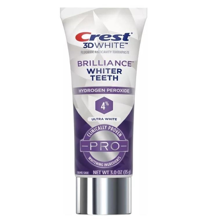 Crest 3D White Brilliance Whiter Teeth Pro Ultra White Toothpaste with ...