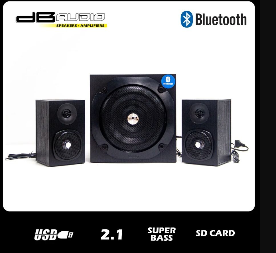 DBaudio BULLDOG SUB-2.1 BT 2.1 with FM Radio / Bluetooth/ USB/SD Card ...