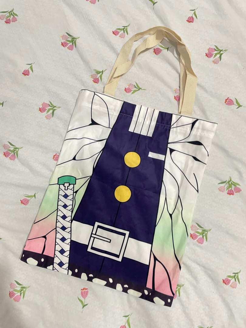 Demon Slayer Totebag, Women's Fashion, Bags & Wallets, Tote Bags on ...